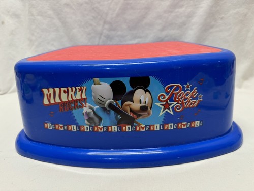 NEW Disney Mickey Mouse Rock Star Blue & Red Step Stool | eBay