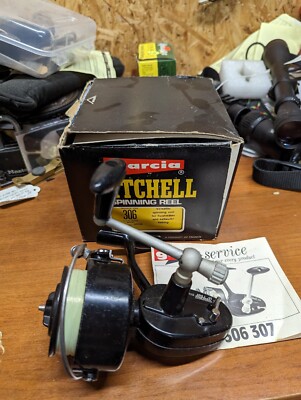 Vintage Garcia Mitchell 306 Spinning Reel made in France w/ Box | eBay