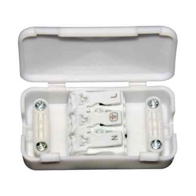 ELECTRICAL JUNCTION BOX 2A-24A/240V 3/4 Pin TERMINAL BLOCK INLINE WIRE ...