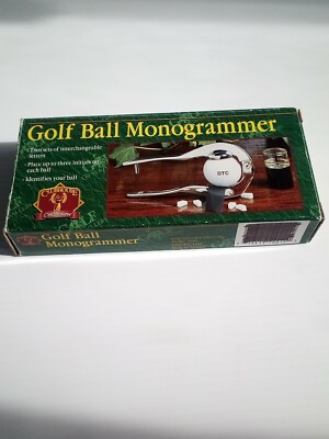 Golf Ball Monogrammer -- All letters included -- Used Once | eBay