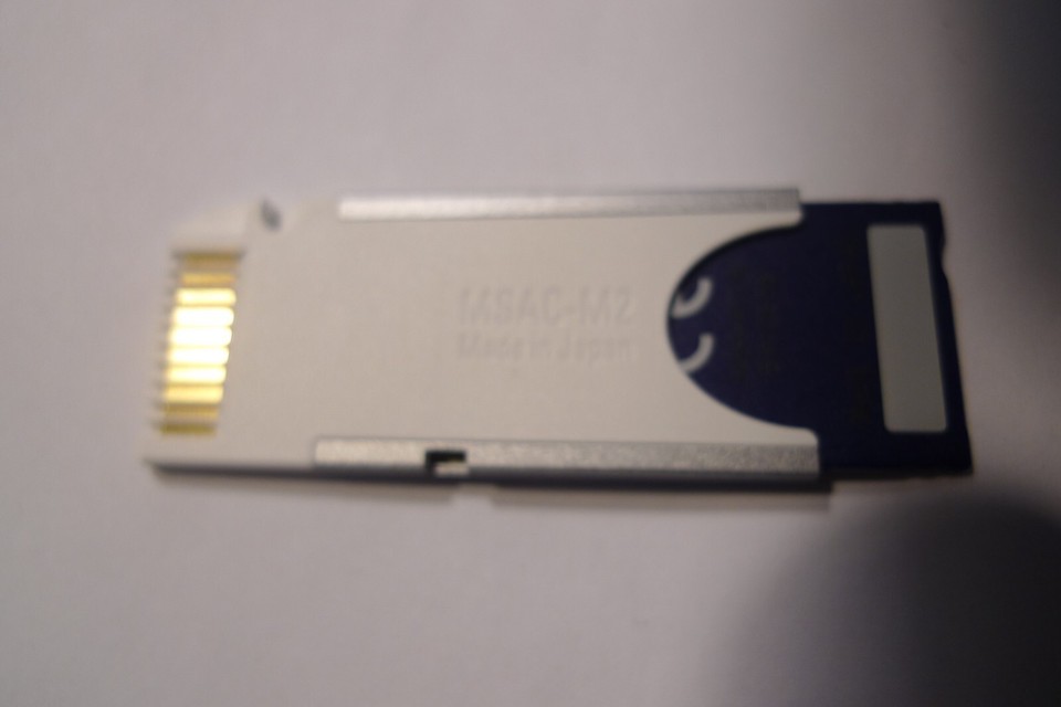 Genuine Sony memory stick duo magicgate 128MB MSH-M128 w/adaptor MSAC ...
