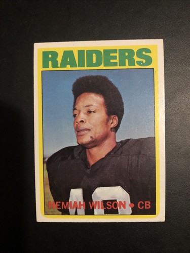 1972 Topps Nemiah Wilson High Number #303 Raiders VGEX | eBay