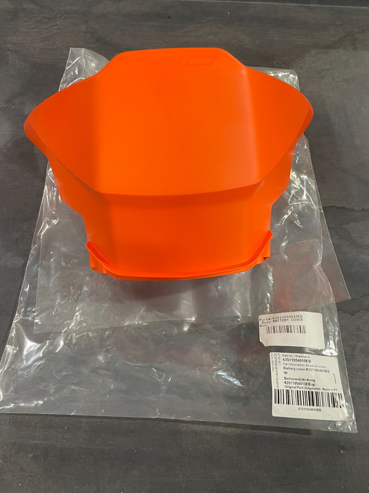 NEW OEM KTM ORANGE BATTERY COVER FOR 790 ADVENTURE R RALLY 2020 ...