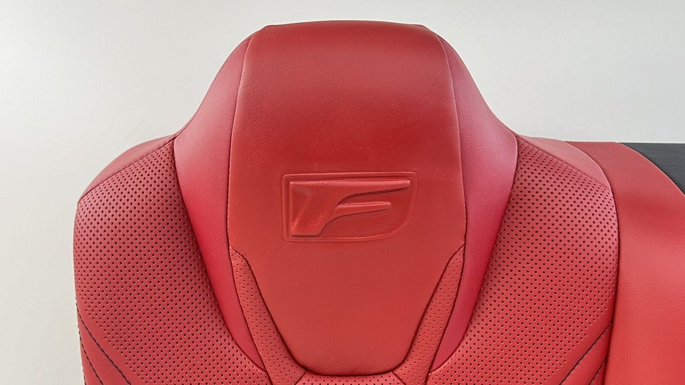 2015-2023 Lexus RC F Rear Seat Set Complete Upper And Lower Cushion Red ...