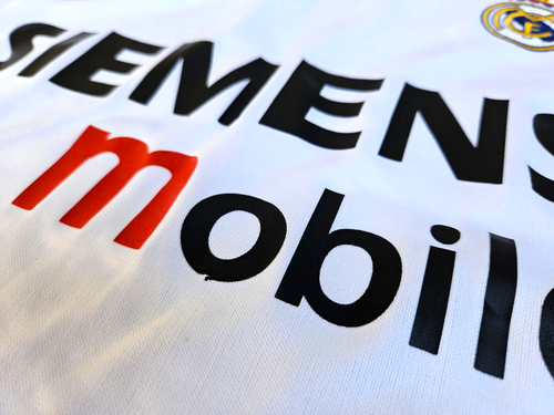 Adidas Real Madrid 2003-04 Siemens Mobile Soccer Football Jersey Shirt ...