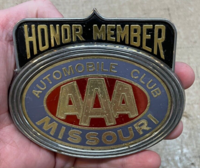 Aaa Auto Club Logo ADAC Plakette, Metall, Emailliert,Neu In