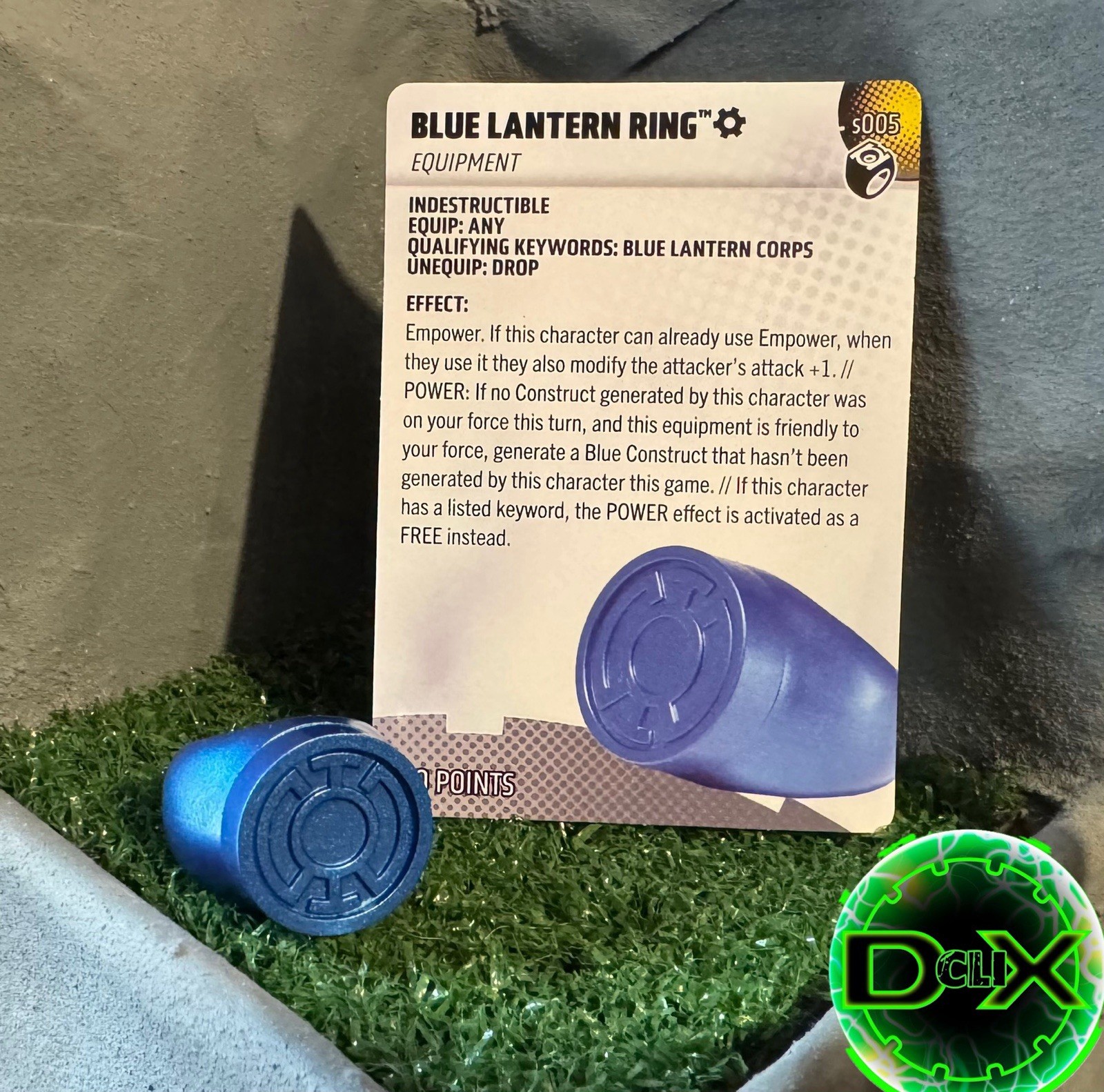 HEROCLIX Lantern Legacy s005 BLUE LANTERN RING Equipment | eBay