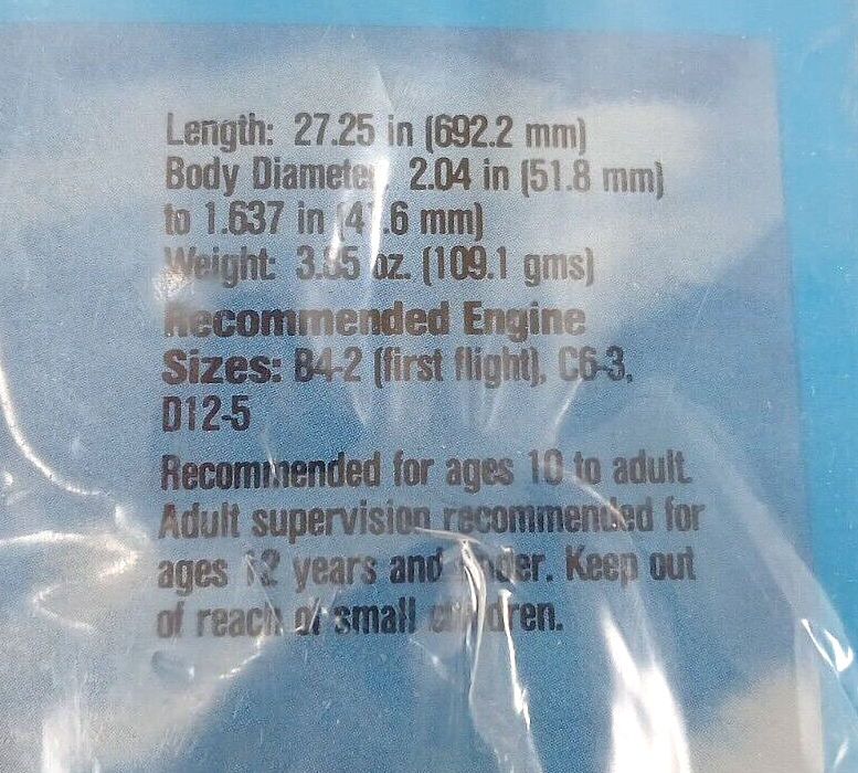 Vintage MRC MOONBLASTER Flying Model Rocket Kit NEW & FACTORY SEALED ...