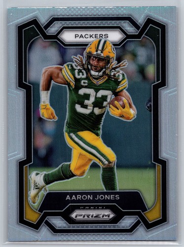 AARON JONES #105 2023 Panini Prizm NFL SILVER PRIZM | eBay