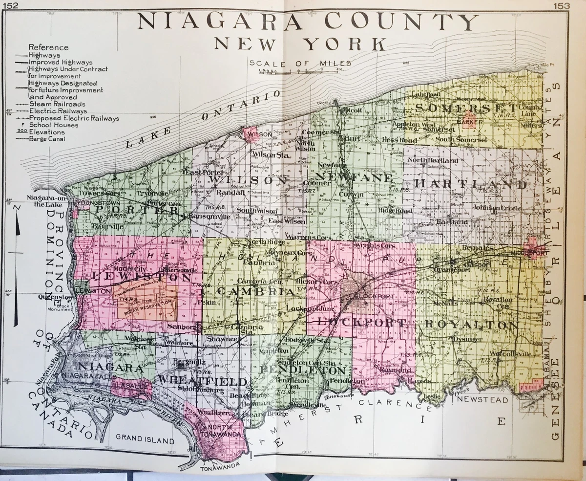 Map Of Niagara County Ny