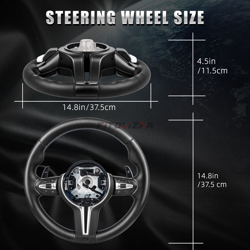 M Look Sport Steering Wheel For BMW F30 F32 F80 M3 F82 M4 W/Heating ...