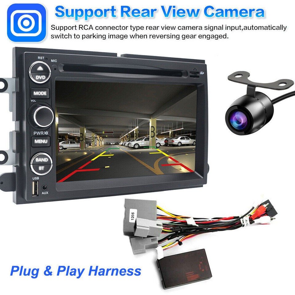 For 2004-2008 Ford F150/250 Car DVD CD Player Stereo Radio with Carplay ...