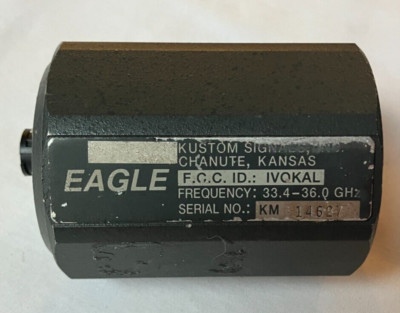 Kustom Signals Golden Eagle Police Traffic Radar KA Band Antenna 33.4 ...