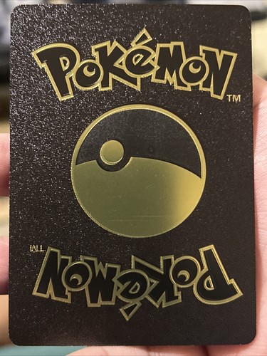 Pokemon Pikachu Lucha Libre Black Foil Fan Art Card 076/073 Gold Star ...