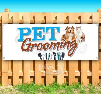 PET GROOMING Advertising Vinyl Banner Flag Sign Many Sizes USA SALON | eBay