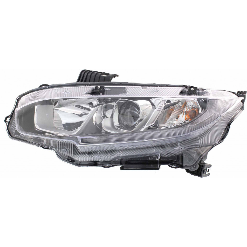 HO2502173 Fits 2016 2017 Honda Civic Driver Side Headlight Sedan EX ...
