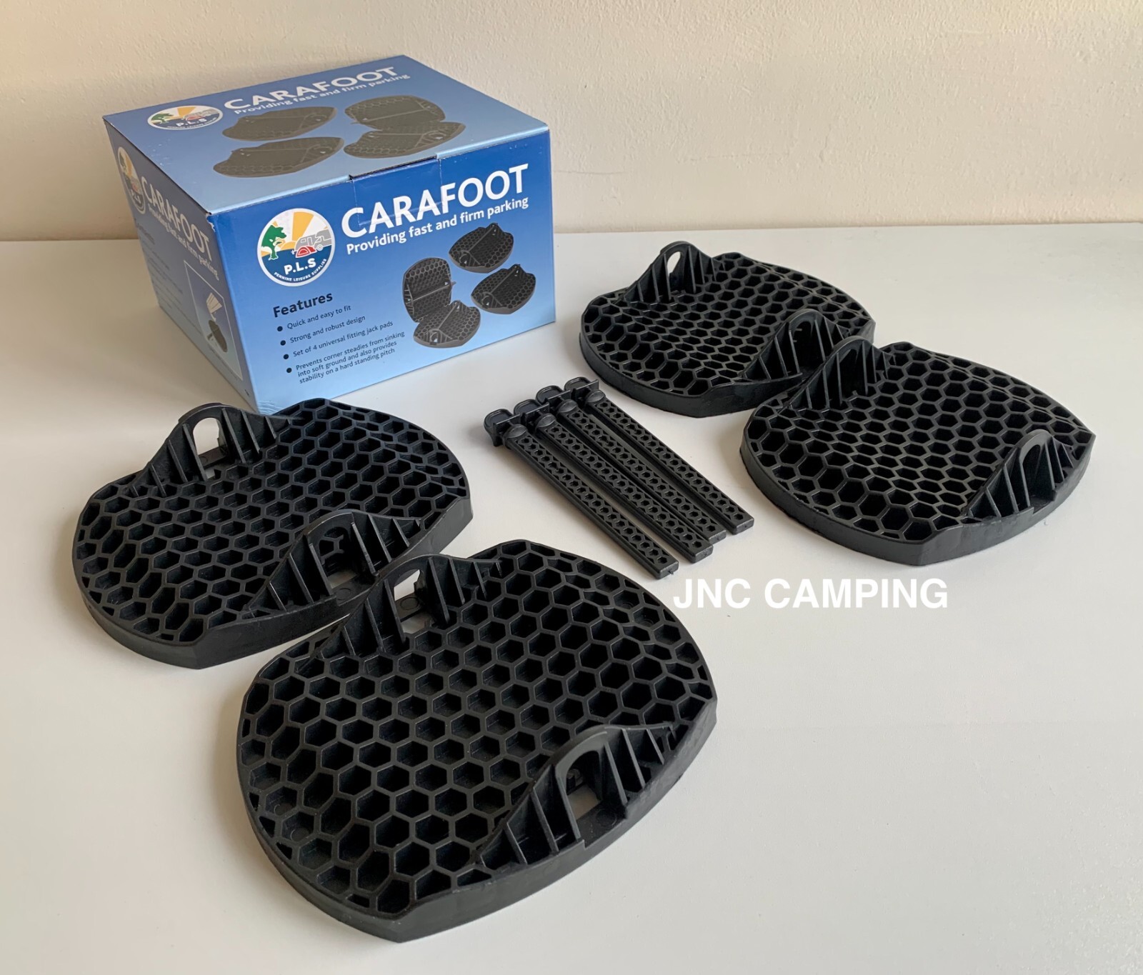 Carafoot Caravan Corner Steady Leg Jack Pad Feet Pads Black x 4 NEW ...