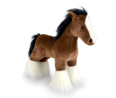NEW PLUSH SOFT TOY Korimco Clive the Clydesdale Horse Standing 30cm ...