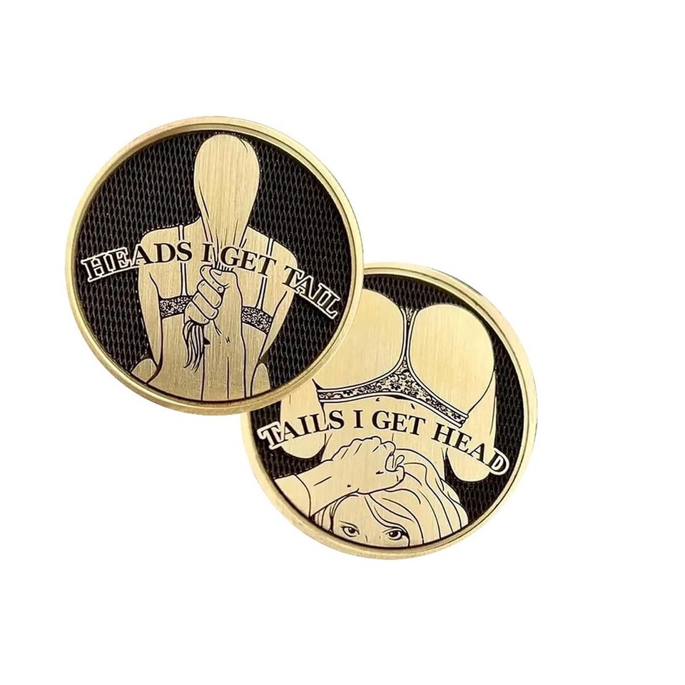 Adults Challenge Coins Heads I Get Tail Tails I Get Head Coin Funny ...