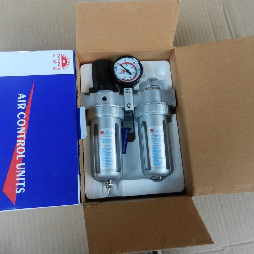 1/4'' SFC200 Air Line Filter Separator Regulator Water Oil Trap ...