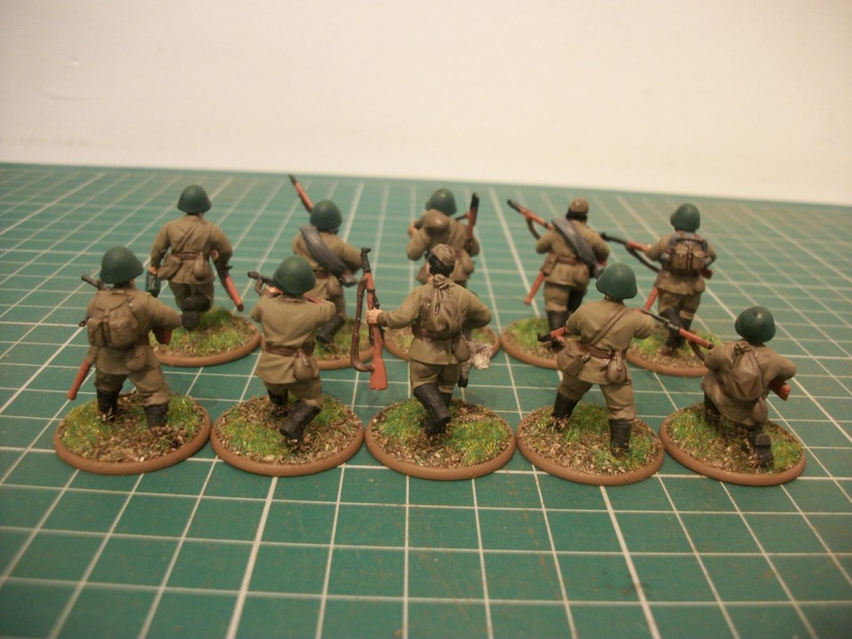 Painted 28mm WW2 Bolt Action soviet 1250 points Army miniatures | eBay UK
