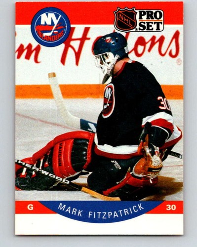 1990-91 Pro Set #181 Mark Fitzpatrick NM-MT RC Rookie NY Islanders | eBay
