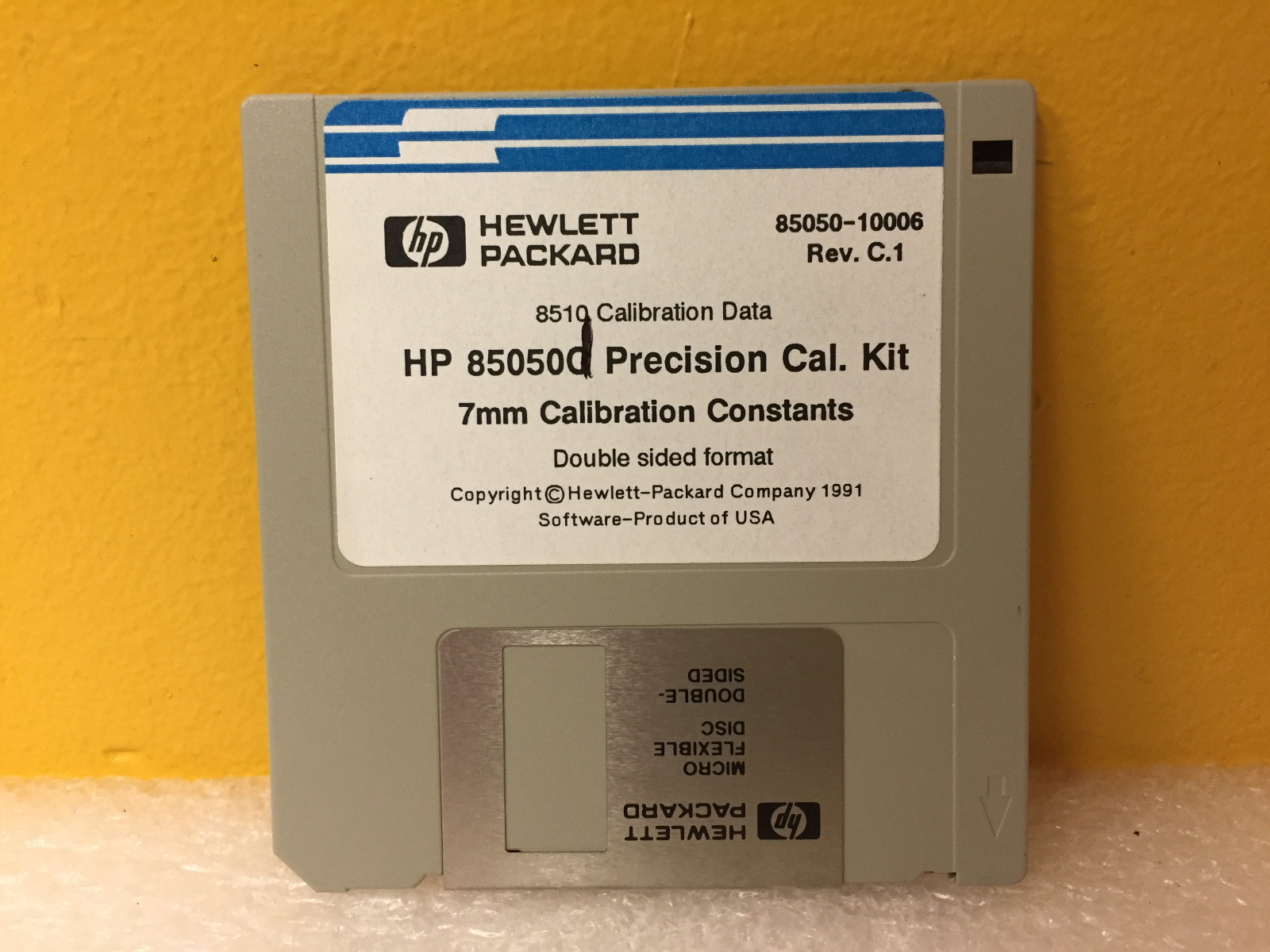 HP / Agilent 85050-10006 Rev: C-1, HP 85050C Cal Kit, 7mm Cal Constants ...