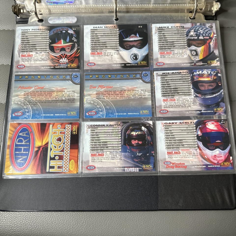 Set Of 9 Pro NHRA Cards | eBay