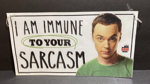I Am Immune To Your Sarcasm Tin Sign Big Bang Theory with Sheldon NEW ...