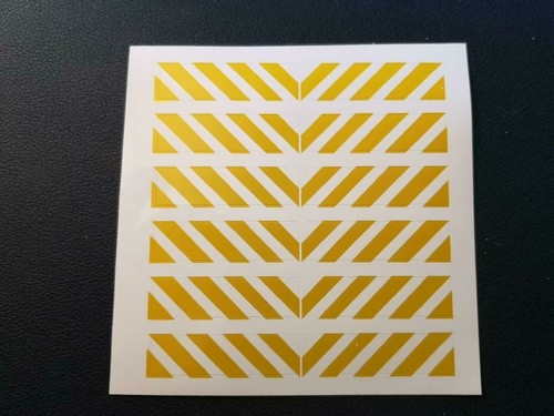 REAR SAFETY S DECALS YELLOW INK 6 /SHEET 1/24-1/25 | eBay