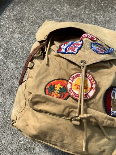 Vintage Boy Scouts Backpack (With Patches) | eBay