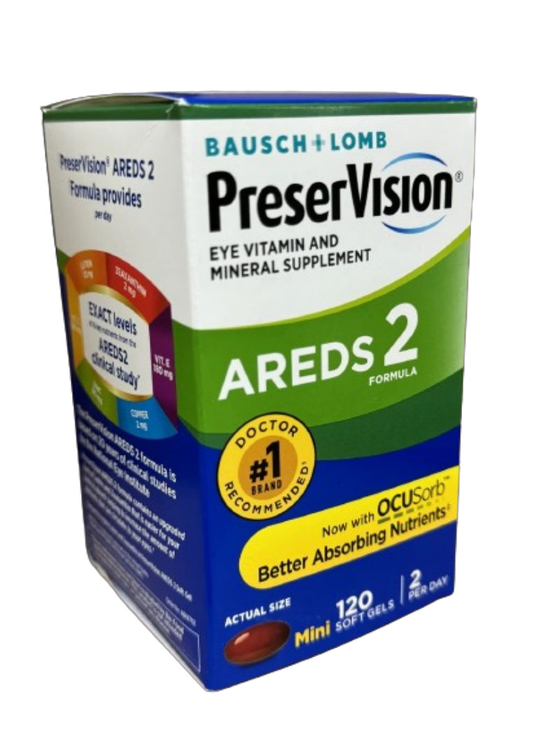 PreserVision AREDS 2 Vitamin Supplement Gel 120 Total gel cap EXP ...