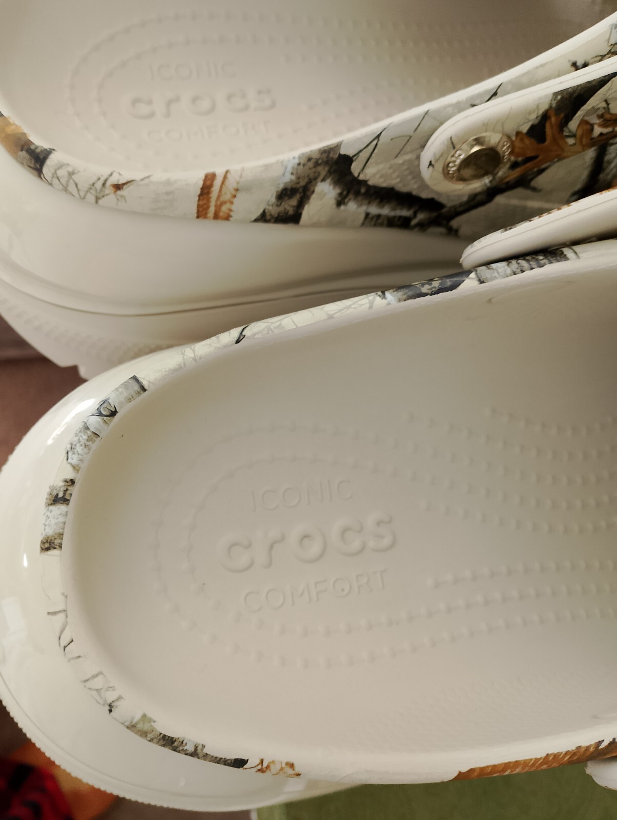 Crocs Classic Mega Crush Realtree Edge Bone Camo Clog… - Gem