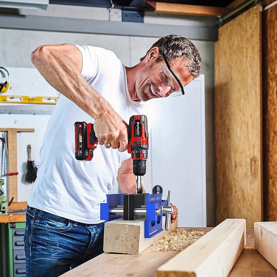 Self Centering Dowel Jig kit, Drill Guide Bushings Set for Woodworking ...