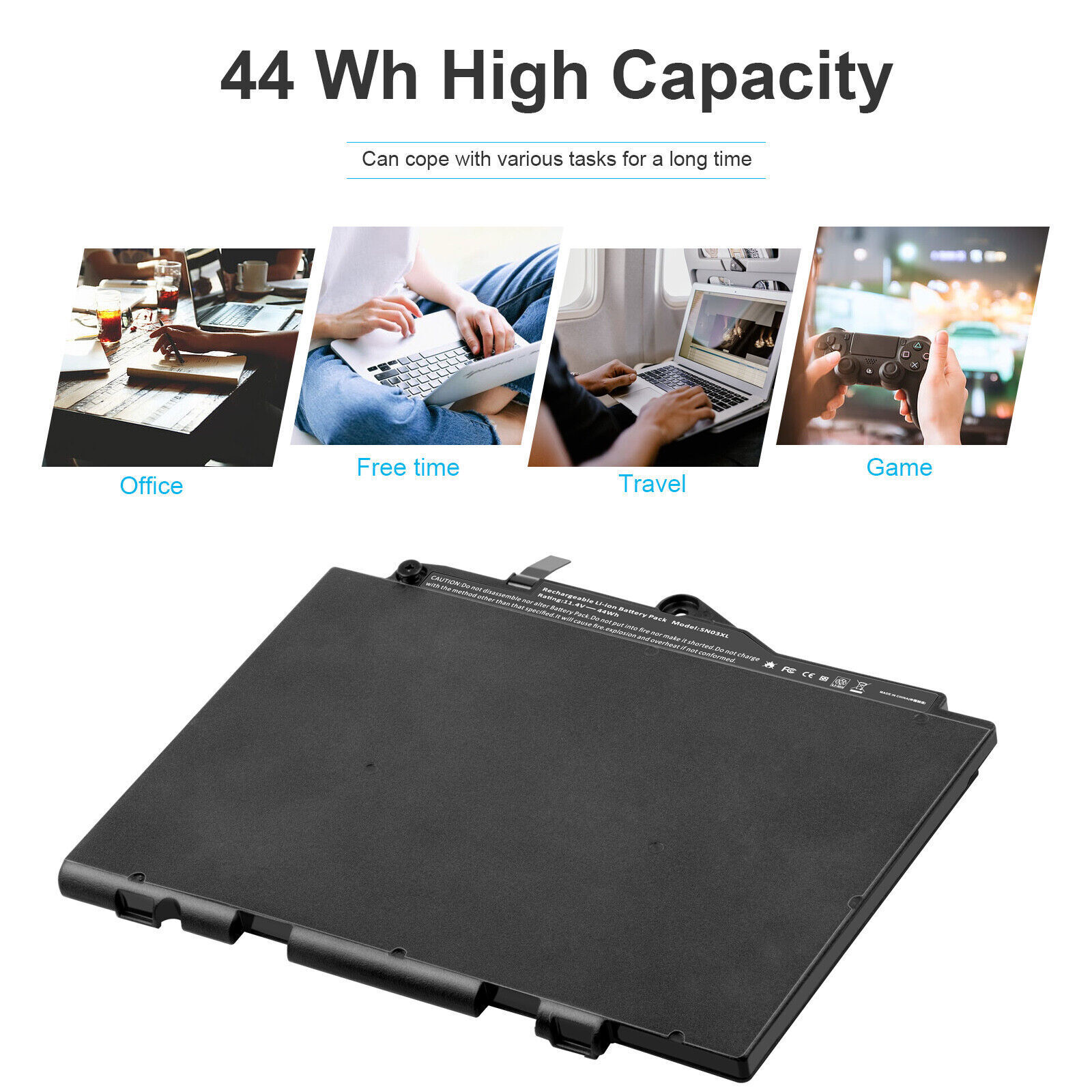 SN03XL Battery for HP EliteBook 820 725 G3 G4 800514-001 HSTNN-DB6V ...