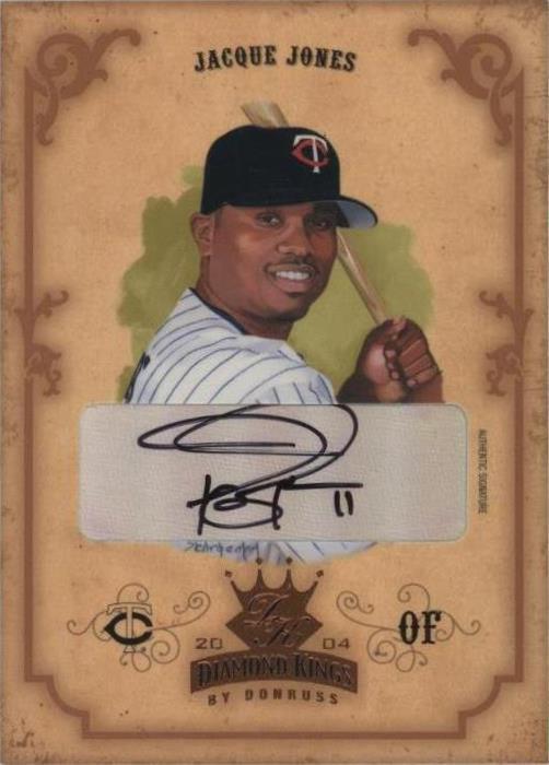 2004 Donruss Diamond Kings - Jacque Jones #142 Bronze Signatures /25 ...