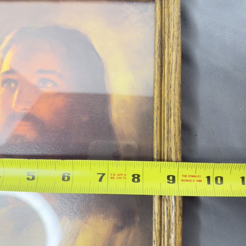 Christian Jesus Print Vintage Woof Framed Signed Runci Traditional ...