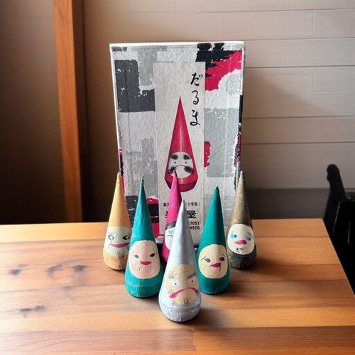 Antique Niigata prefecture folk toys triangular daruma Yamaguchi dolls ...