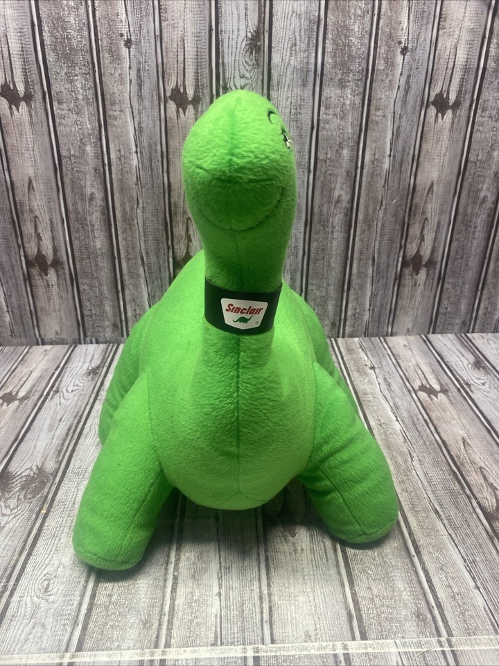 Sinclair Dinosaur Green Brontosaurus Oil Promo Dino Stuffed Animal ...