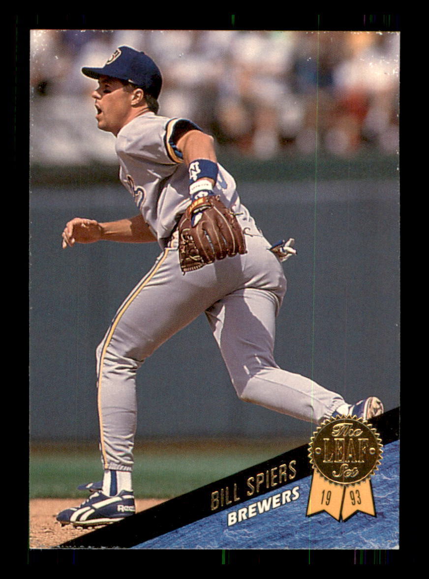 1993 Baseball 1993 Leaf Bill Spiers Milwaukee Brewers #403 1 | eBay