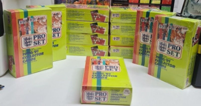 1990-91 PRO SET SOCCER COLLECTOR CARDS FOOTBALL ASSOCIATION BOX BOOSTER ...