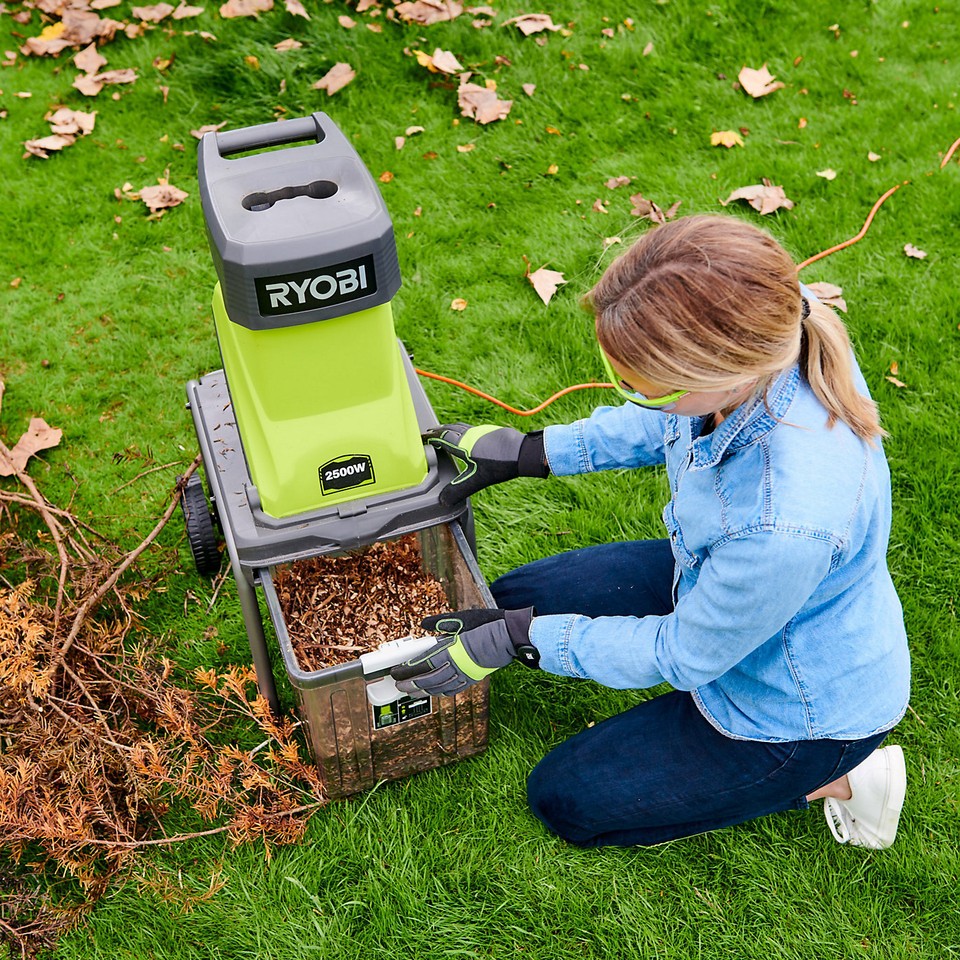 Ryobi RSH2545B Corded 2500W Impact Steel Bladed Branches Brambles Shrub ...