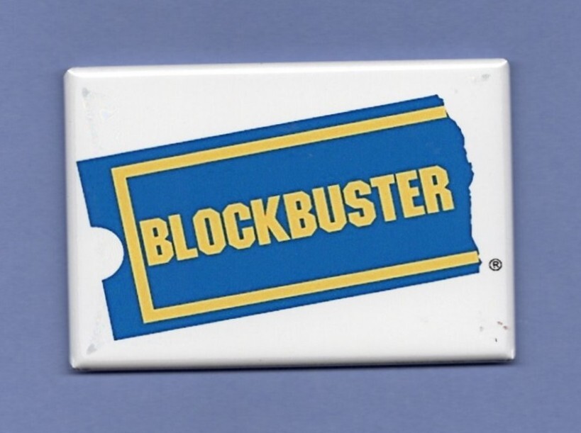BLOCKBUSTER *2X3 FRIDGE MAGNET* VIDEO STORE MOVIES GAMES RENT HOME ...