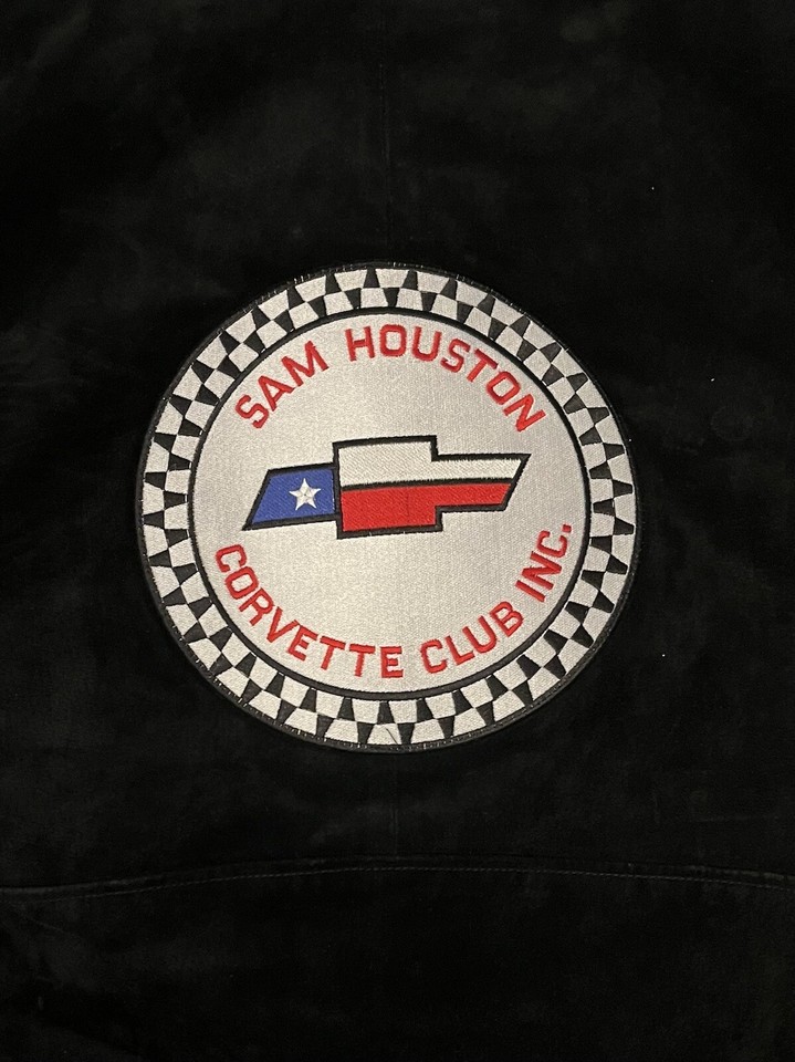 REED Genuine Suede Leather Jacket - Corvette Club Bomber - Men's Sz ...