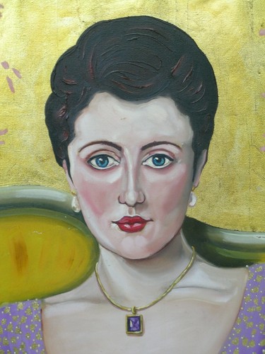 Portrait of a woman with frame | eBay