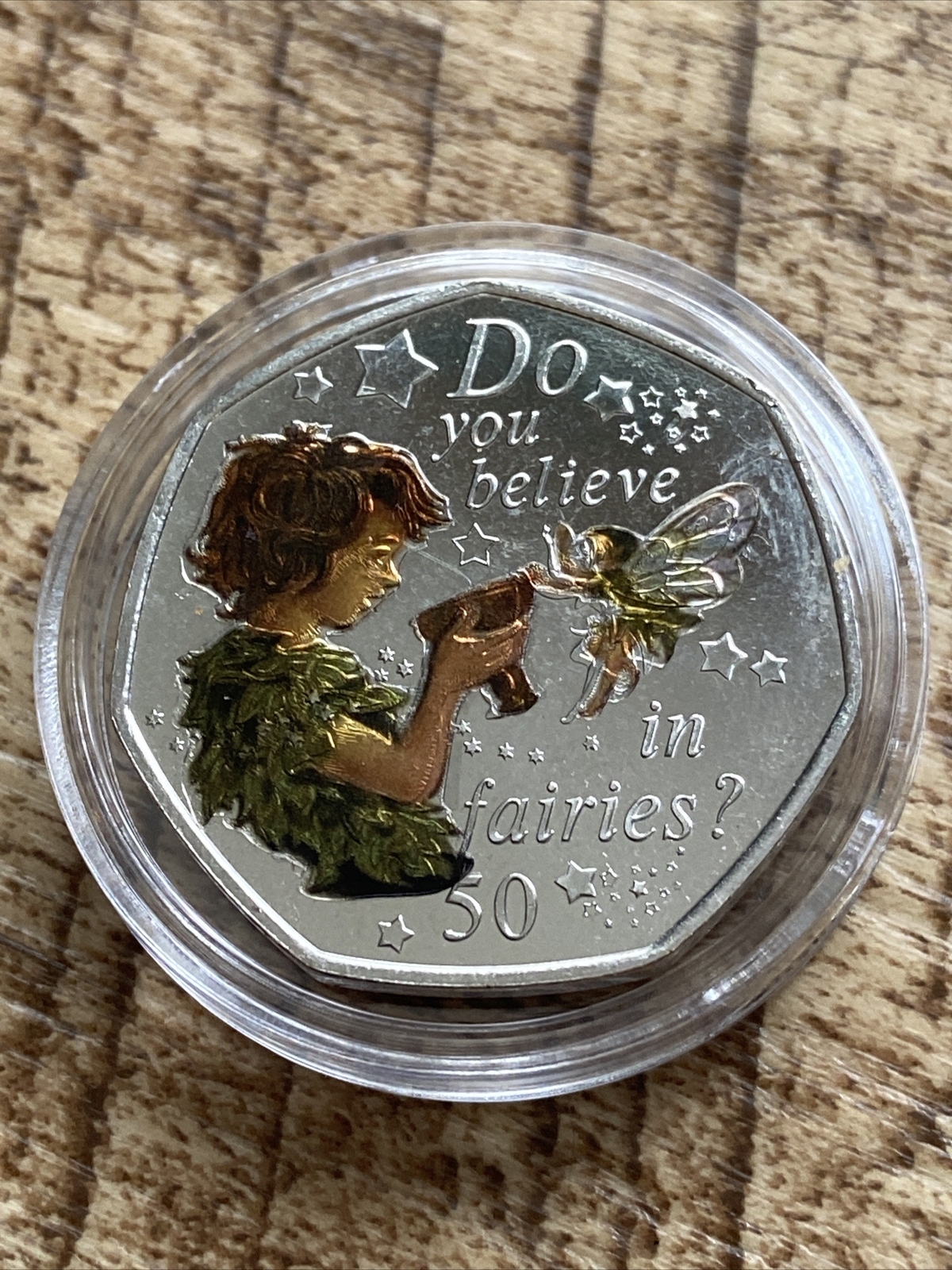 Peter Pan 50p Coin Peter Rabbit Fifty Pence Golden Beatrix Collectables ...