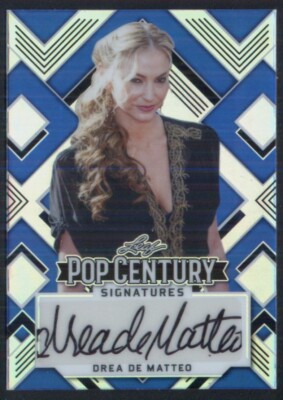 2022 Leaf Metal Pop Century Drea De Matteo auto Prismatic Blue #d/35 | eBay