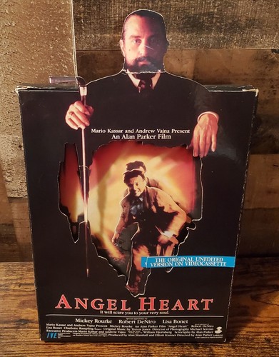 1987 "ANGEL HEART" Mickey Rourke Original VIDEO STORE COUNTER STANDEE ...