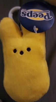 New Peeps Plush 4" Yellow Bunny Backpack Clip Rabbit Stuffed Animal ...