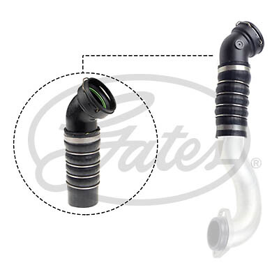 Turbo Hose Fits BMW 530 E61 3.0d 05 to 07 Charger Gates 11617808414 ...